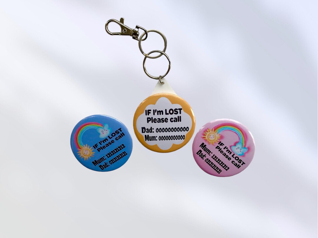 I Am Lost Badges for Children, Pin Badges With a Child Safety Message ...