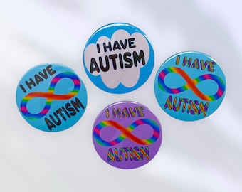 I Have Autism Pin Badge Button - Etsy UK