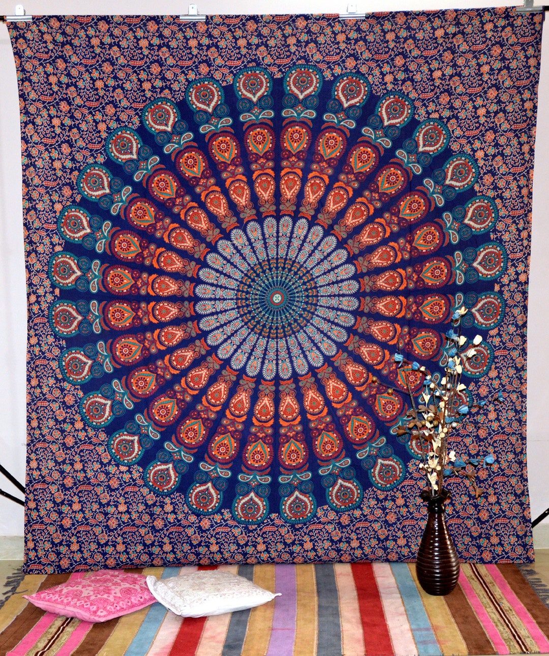 Tapestry Wall Hanging Bedroom Wall Decor Mandala Tapestry Bohemian Wall ...