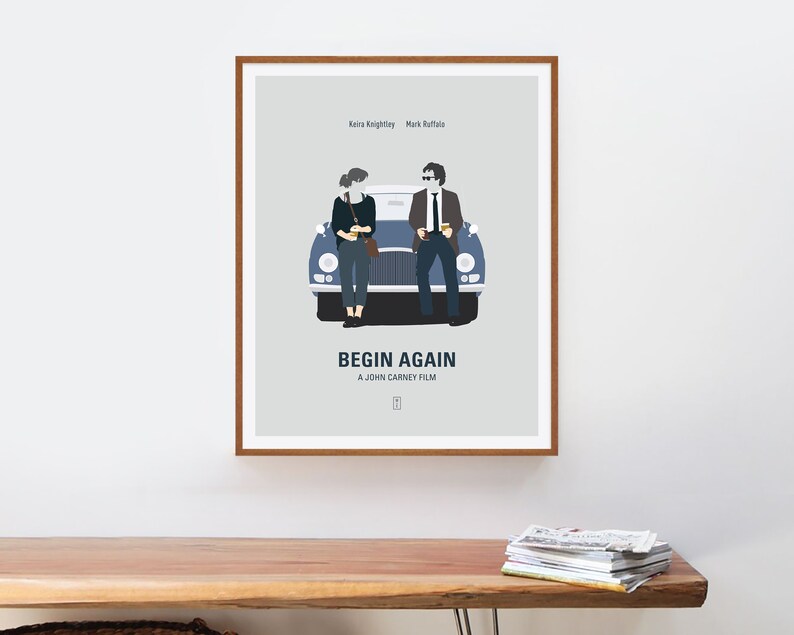 Begin Again Minimalist Poster Begin Again Poster - Etsy