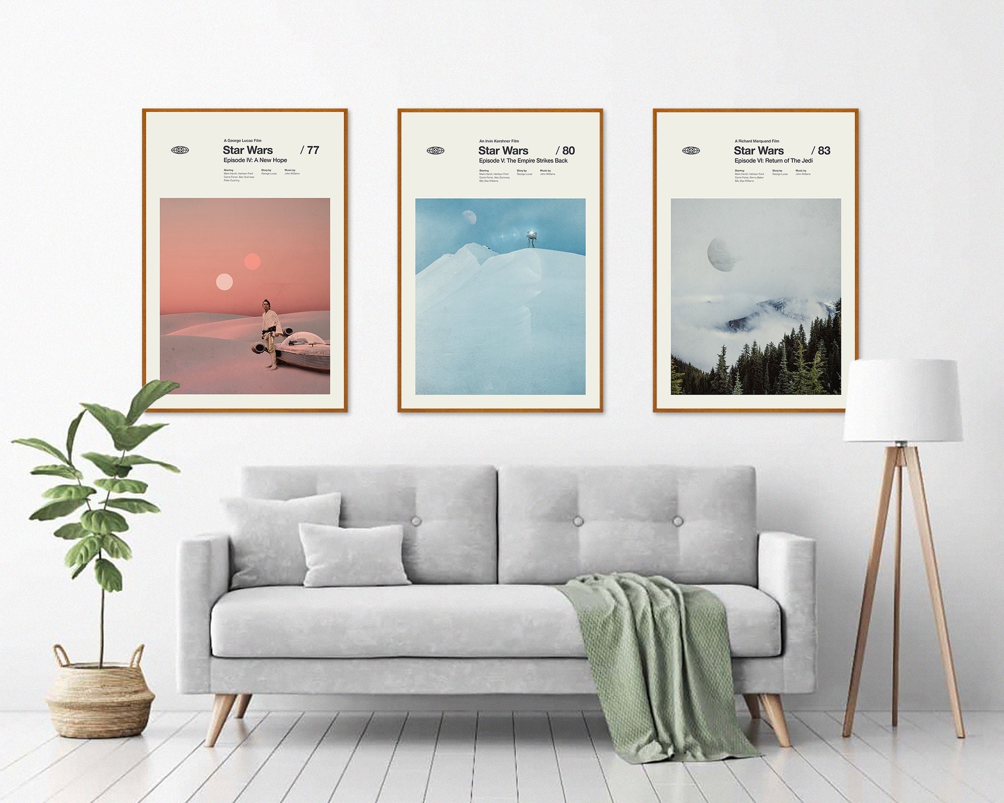 Star Wars Poster Set Minimalist Poster Star Wars Poster A - Etsy