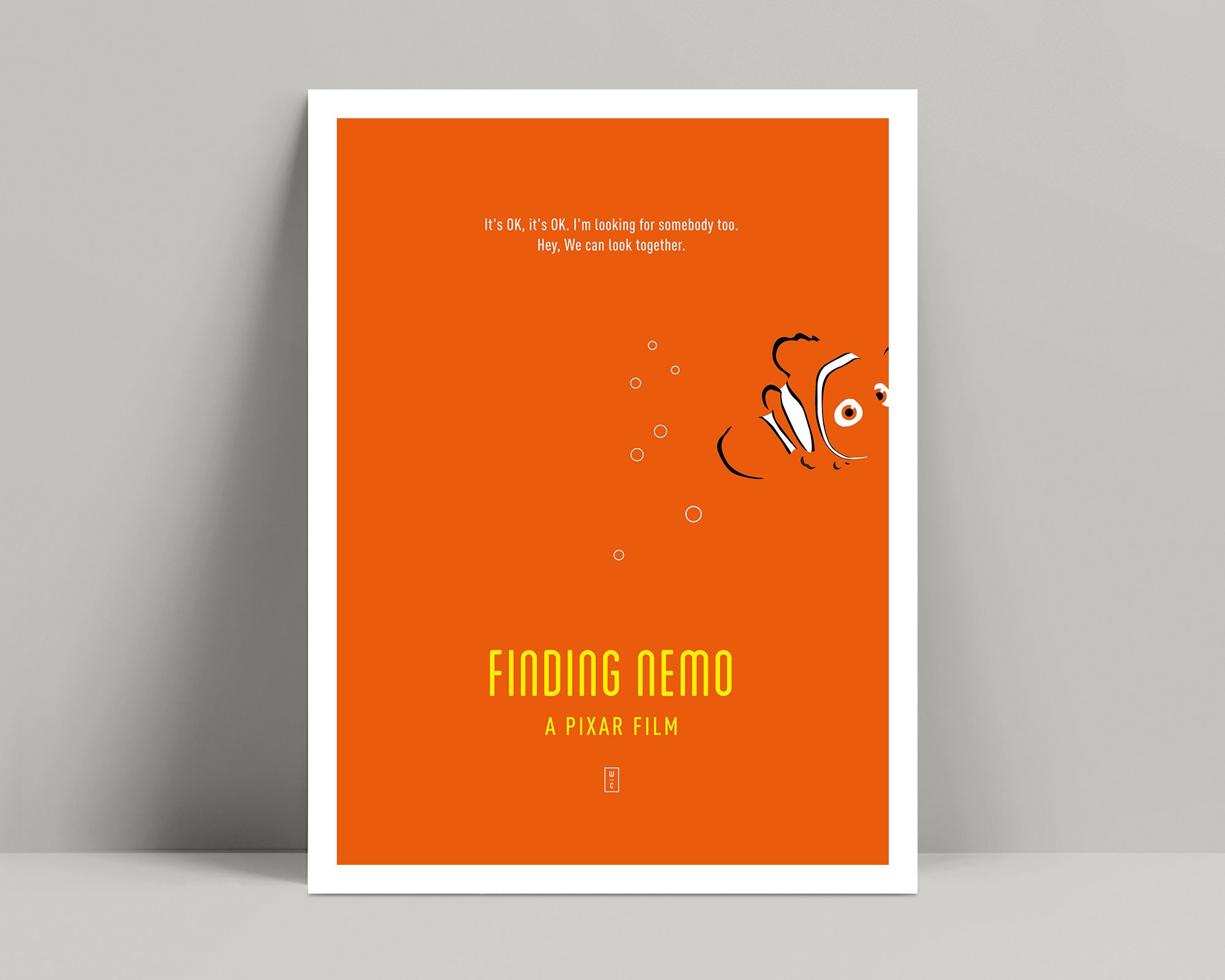 Finding Nemo Poster Font