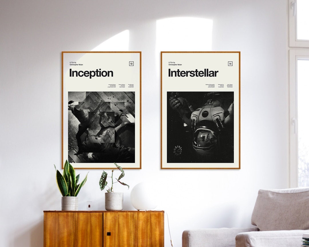 Christopher Nolan Poster Inception Interstellar Leonardo - Etsy