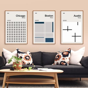 Chicago Print, Chicago Poster, Chicago Illinois, Chicago Art, Mid ...