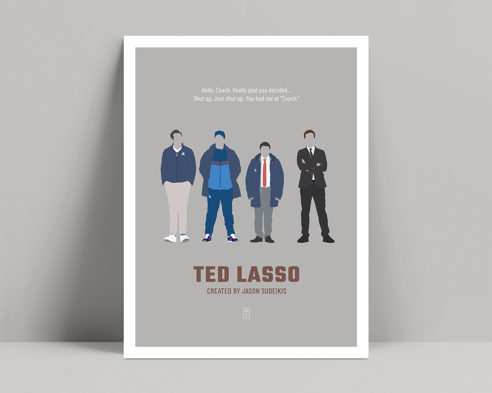 Ted Lasso Minimalist Poster Ted Lasso Poster Jason Etsy