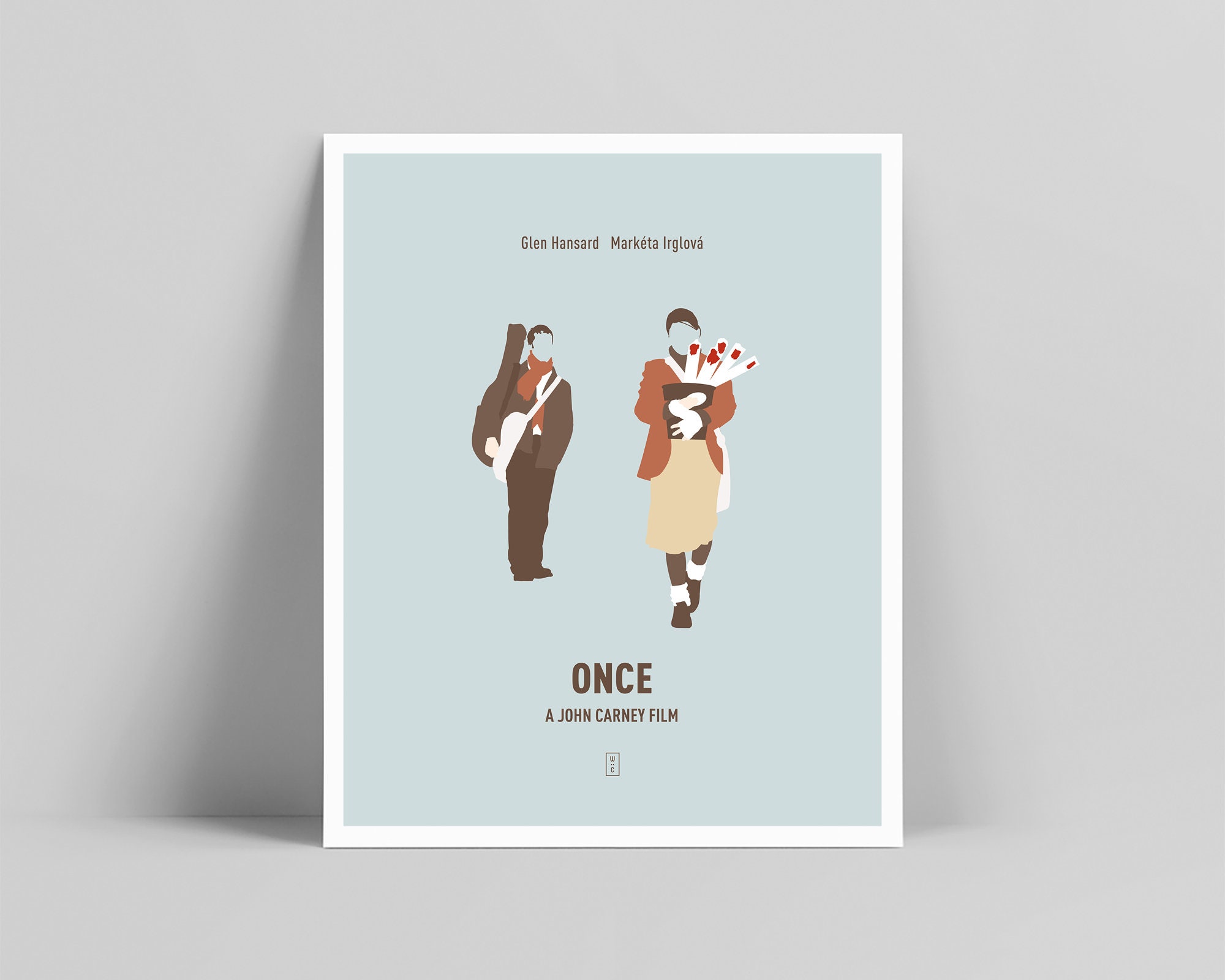 John Carney Posters Minimalist Poster Once Movie Poster - Etsy
