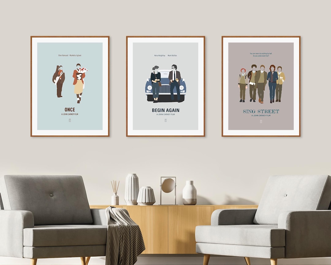 John Carney Posters - Minimalist Poster, Once Movie Poster, Begin Again ...