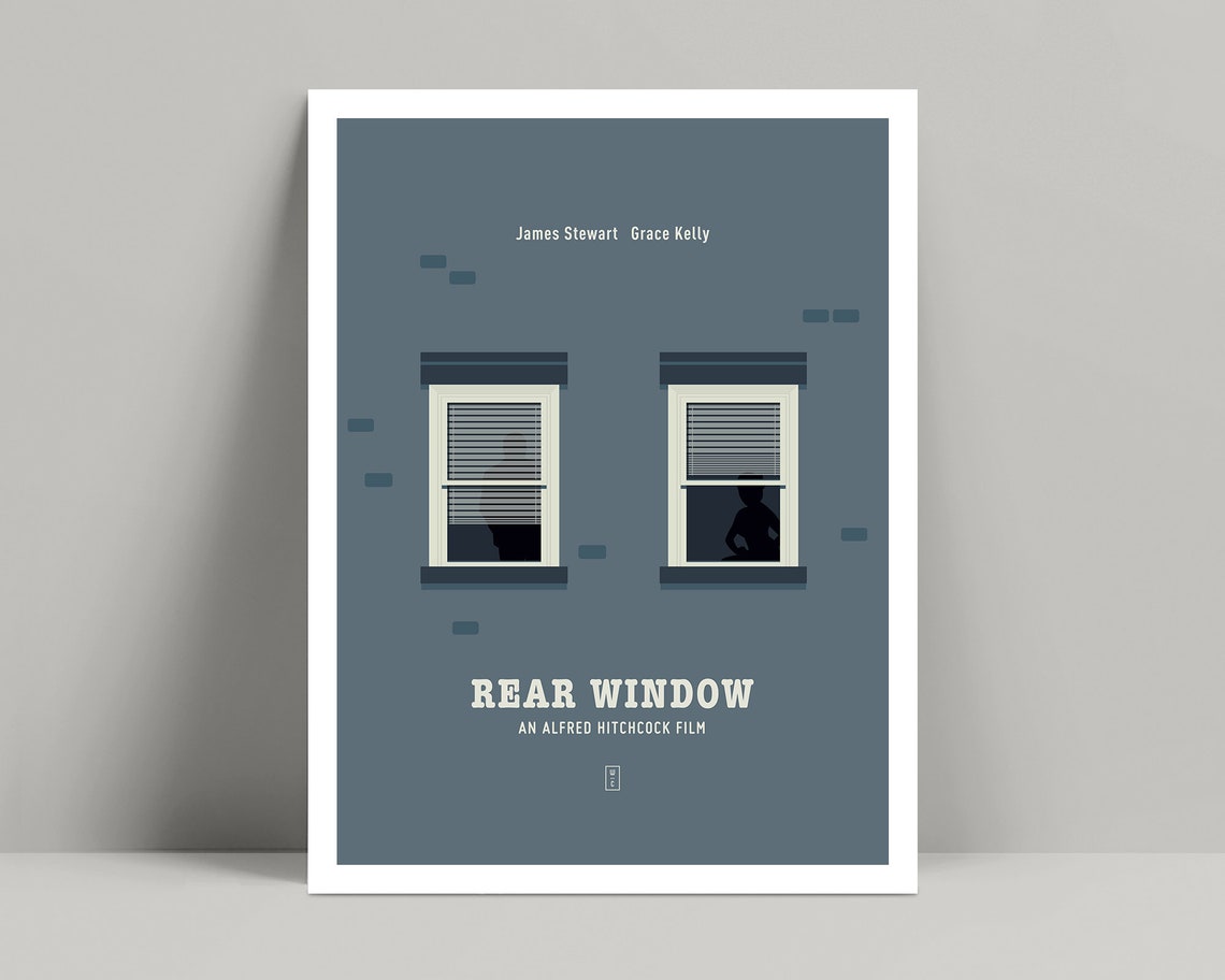 Rear Window Minimalist Poster Alfred Hitchcock Poster - Etsy