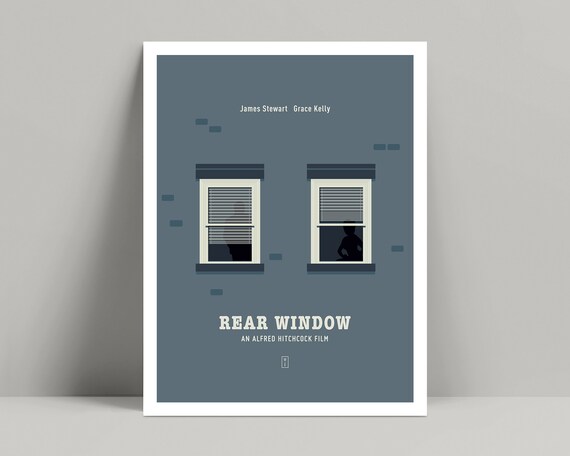 Rear Window Minimalist Poster Alfred Hitchcock Poster - Etsy