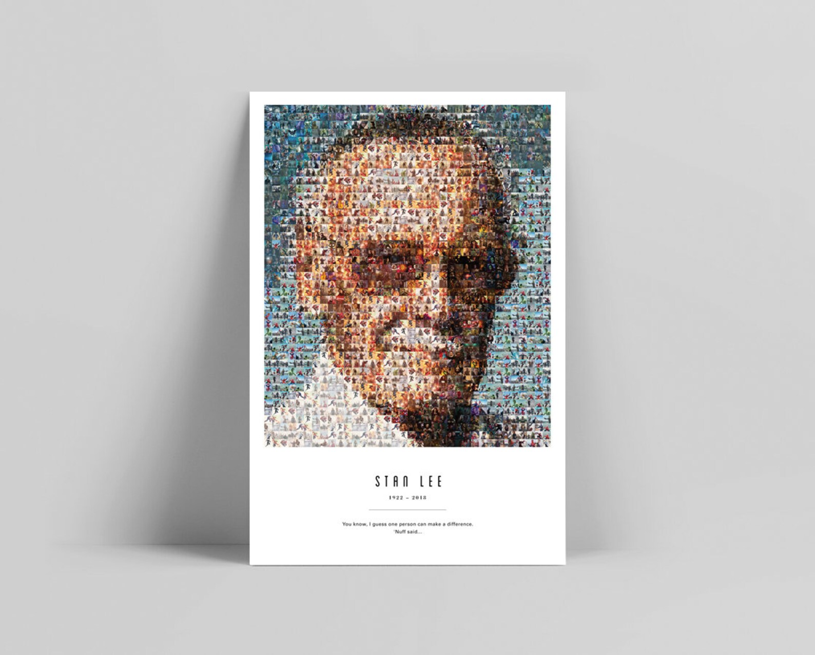 Stan Lee Print Stan Lee Poster Stan Lee Quote Stan Lee Art | Etsy