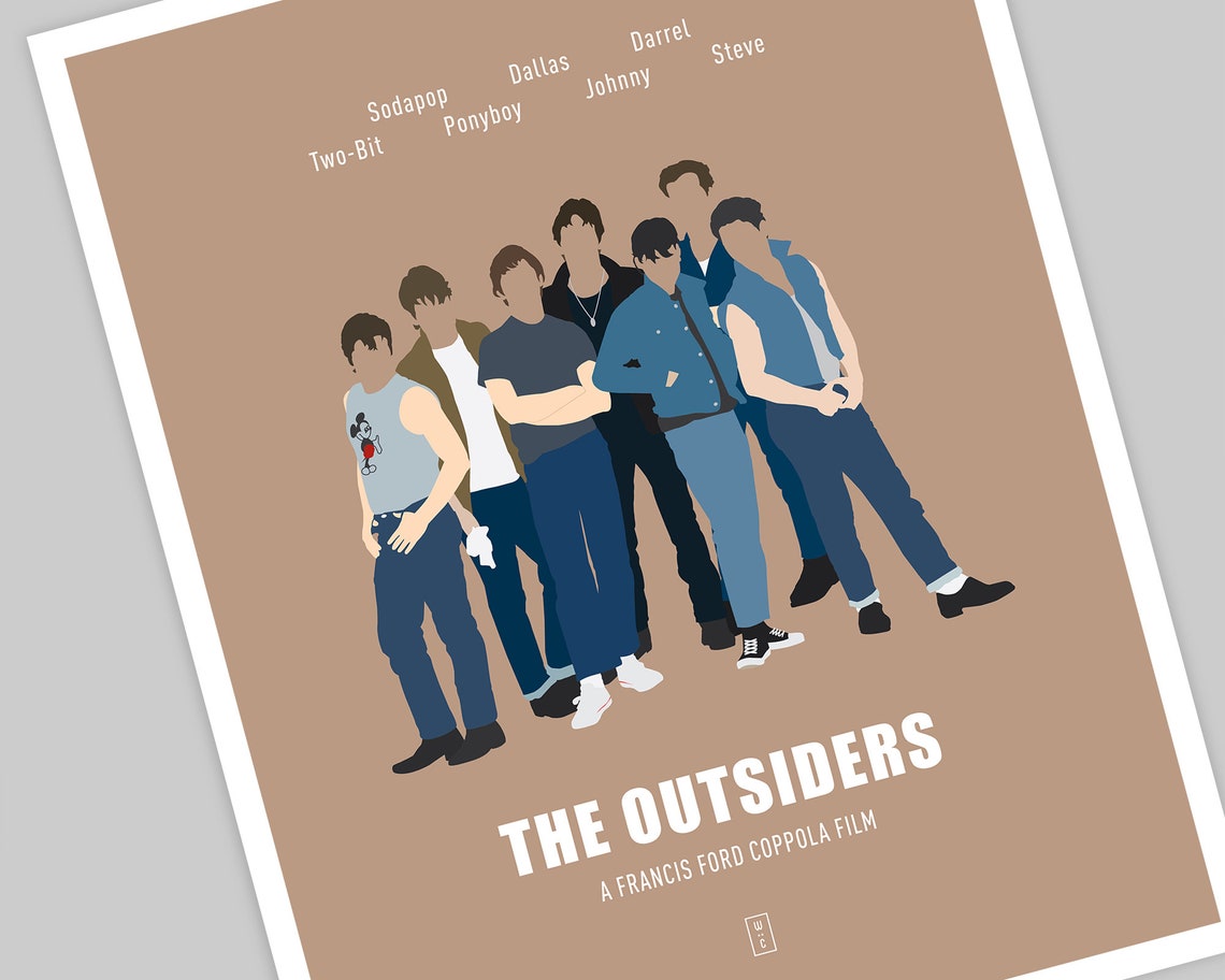 The Outsiders Minimalist Poster The Outsiders Poster C | Etsy