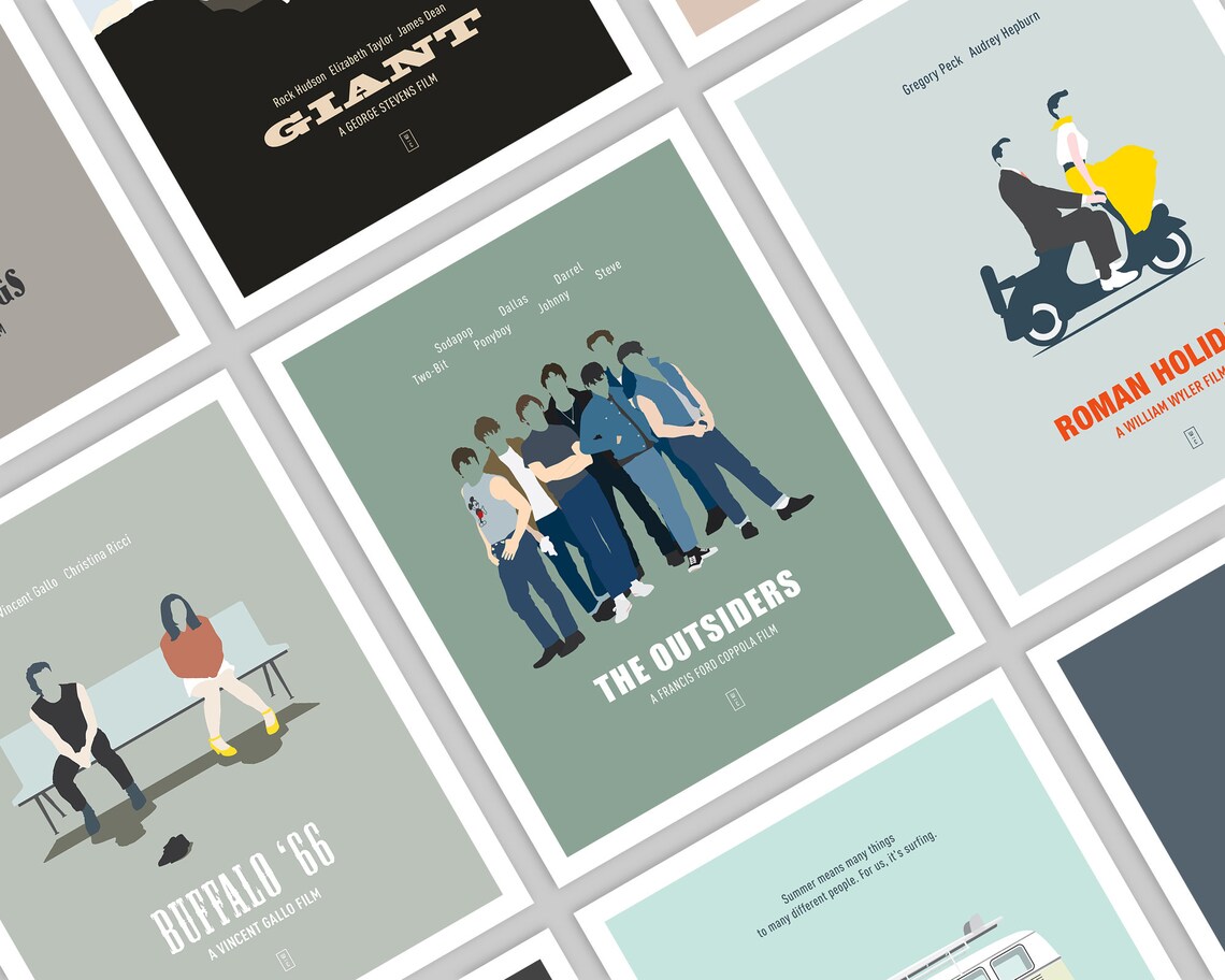 The Outsiders Minimalist Poster the Outsiders Movie Diane - Etsy