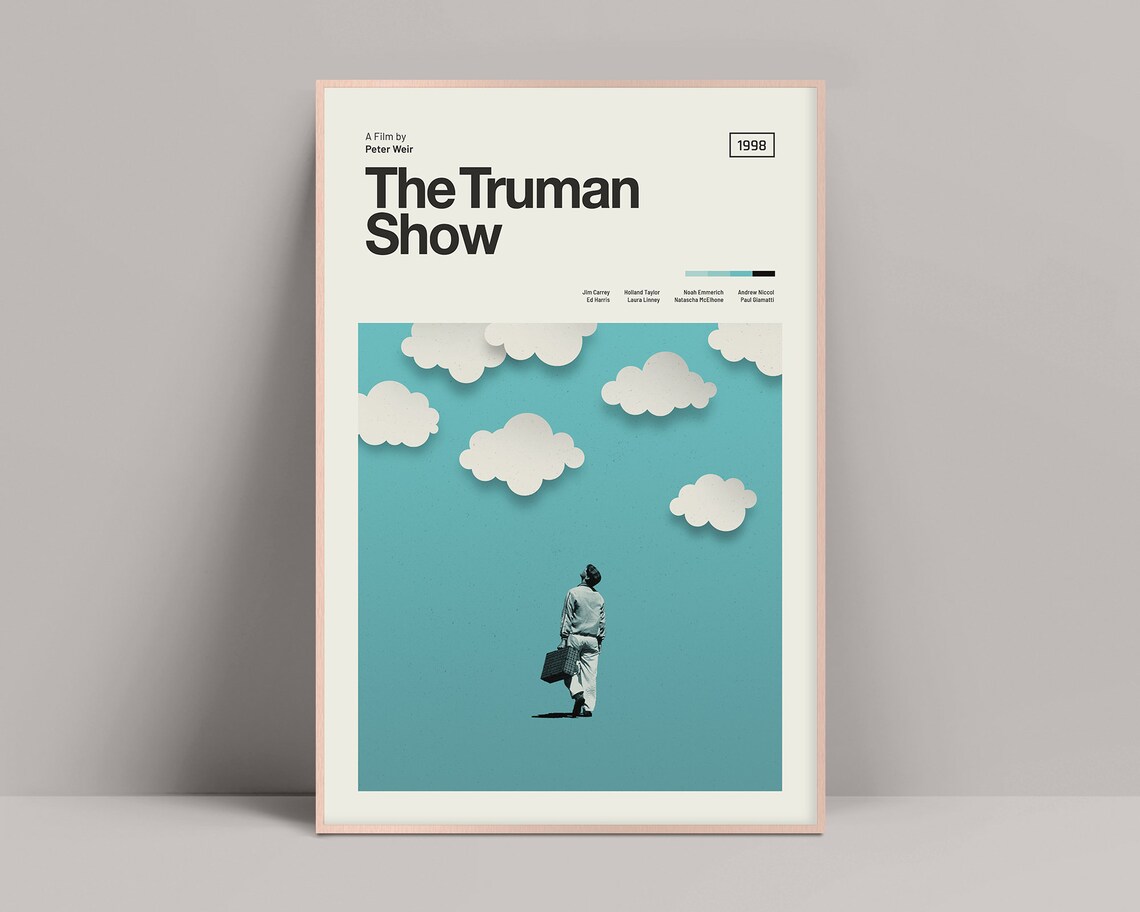 The Truman Show Minimalist Poster Truman Show Poster Jim - Etsy