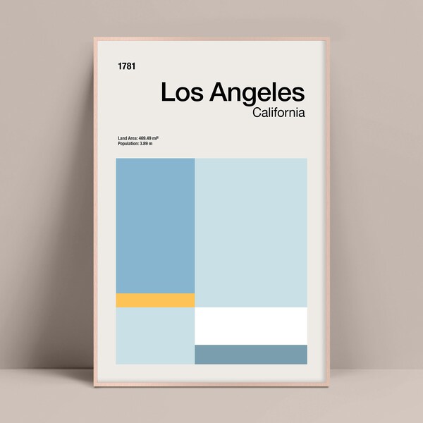 Los Angeles Print - Etsy