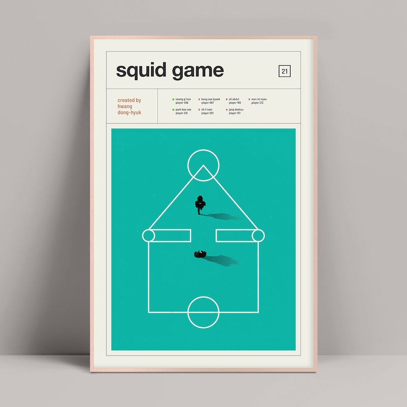 Squidgames Poster - Etsy UK