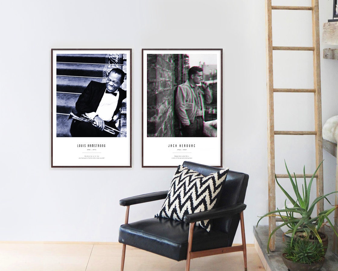 Louis Armstrong Print Louis Armstrong Poster Louis - Etsy