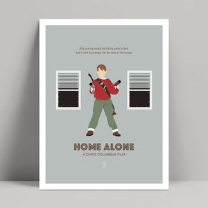 Home Alone - Minimalist Poster, John Hughes Movies, Minimalist Print ...