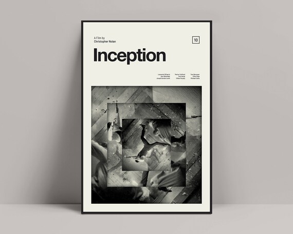 Inception Movie Poster Inception Poster Leonardo Dicaprio - Etsy