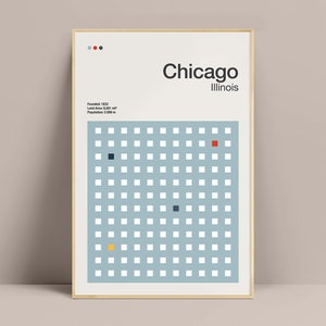 Chicago Print Chicago Poster Chicago Illinois Chicago Art - Etsy