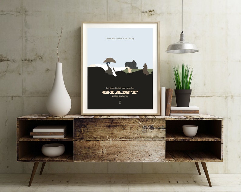 Giant Movie Minimalist Poster James Dean Poster Minimalist | Etsy
