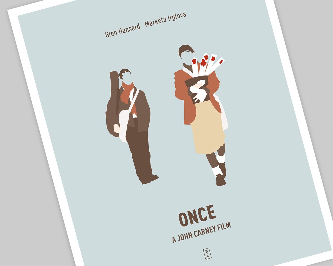 John Carney Posters Minimalist Poster Once Movie Poster - Etsy Canada