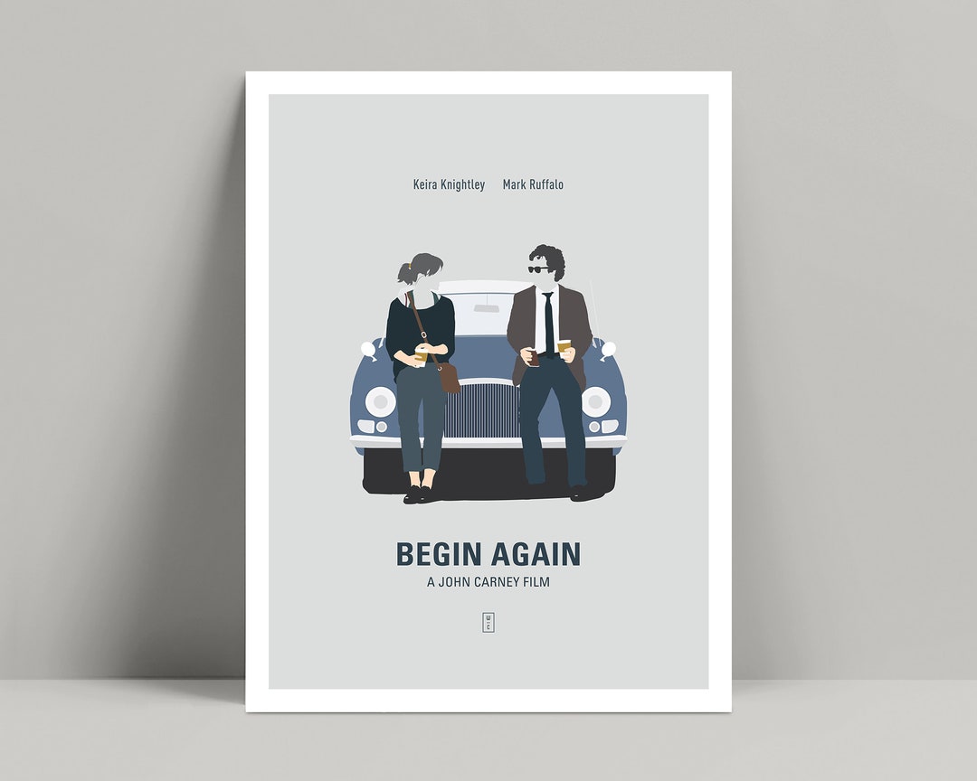Begin Again - Minimalist Poster, Begin Again Poster, Minimalist Print ...