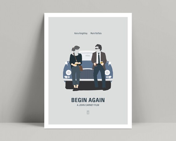 Begin Again Minimalist Poster Begin Again Poster - Etsy
