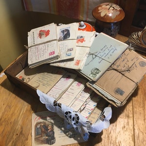 Bundles of 8 Vintage Soviet Letters in Envelopes, Handwritten ...