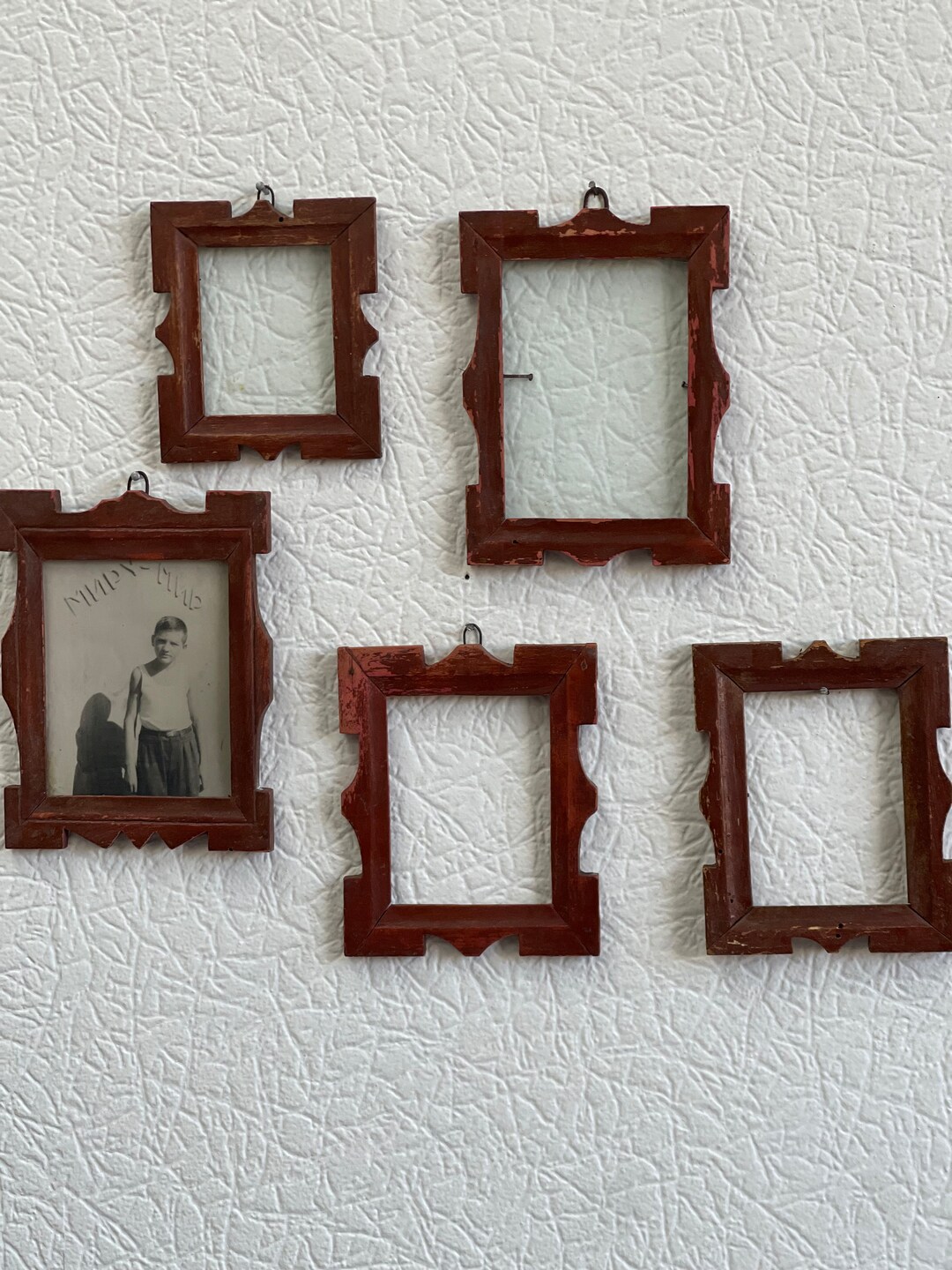 5 Antique Small Wooden Picture Frames Photo Frames for Antique Pictures ...