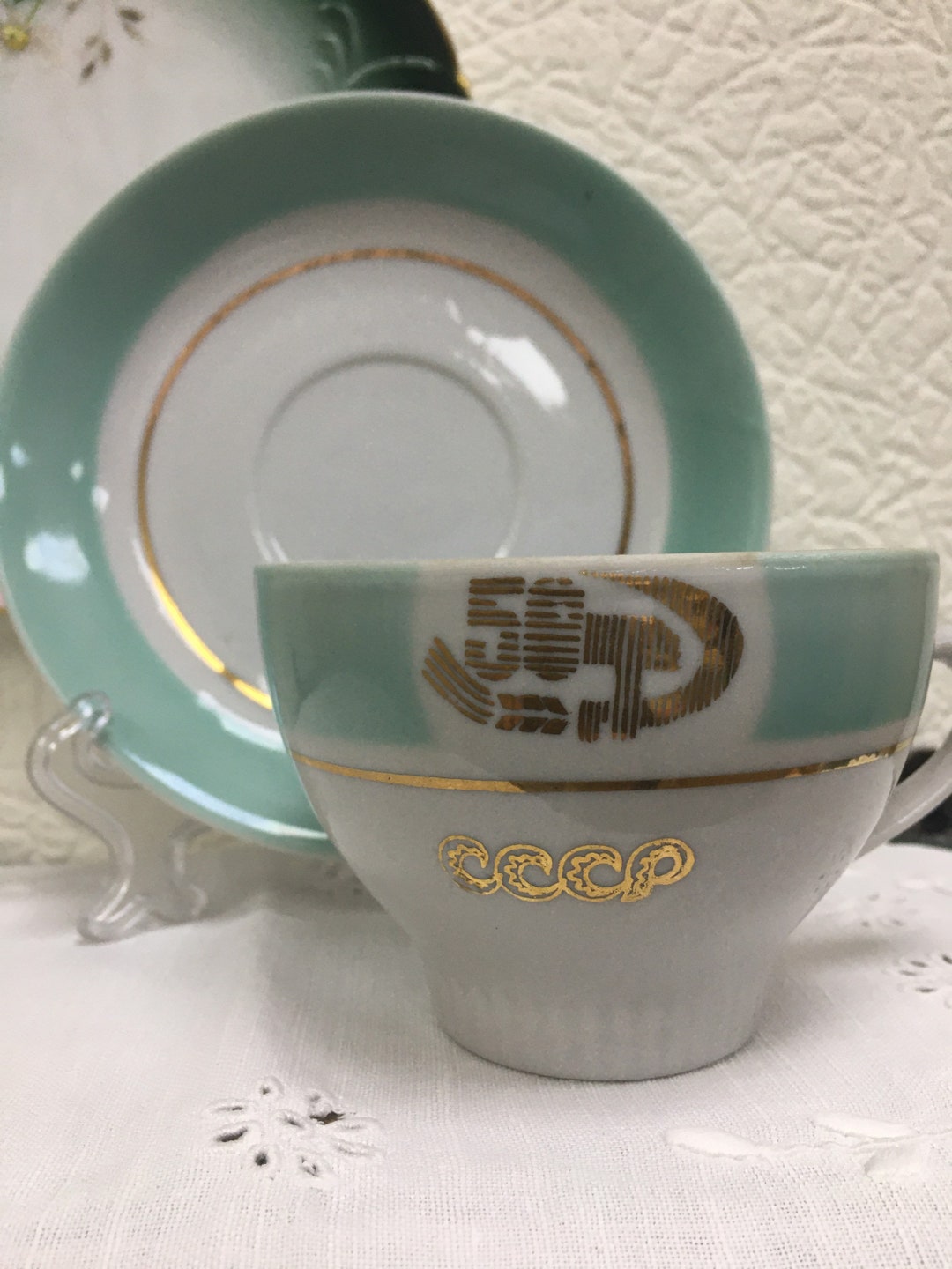 1967 USSR Propaganda Mug, Soviet Agitation Porcelain Cup, Sumy Ukraine ...