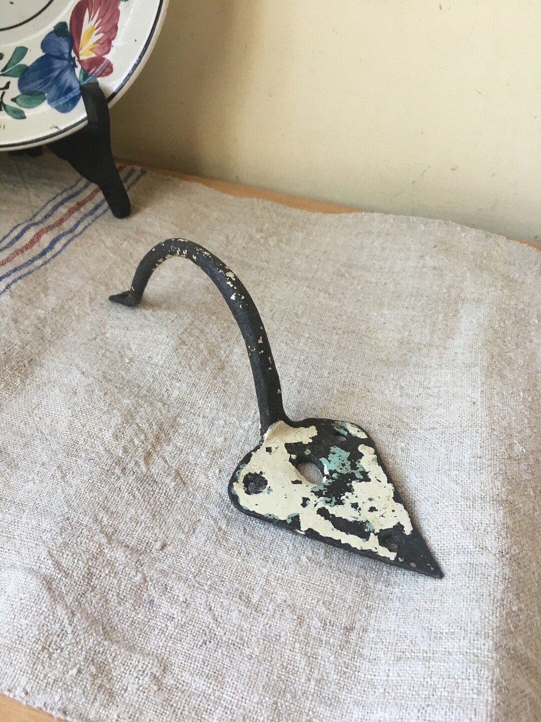 Primitive Iron Door Pull Handle, Antique Farmhouse Pull Handle, Old ...