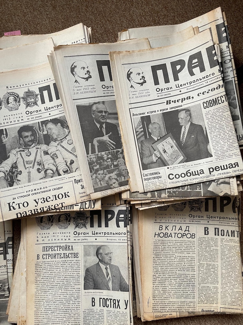 PRAVDA 70-90s: 1972, 1976, 1977, 19791, Late Ussr 1985, 1986, 1987 ...