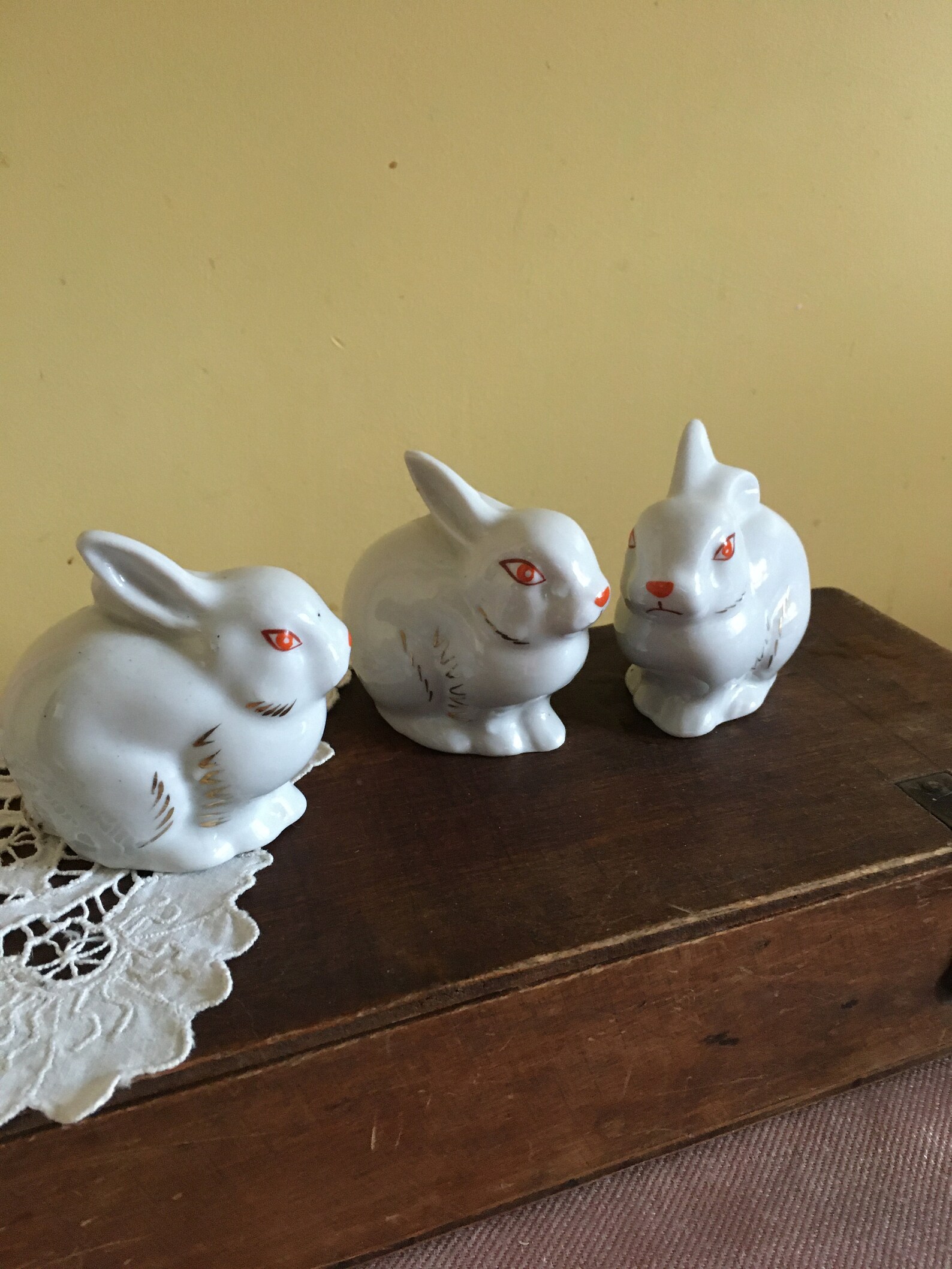 Vintage Porcelain Bunny Rabbit china Figurine Retro Soviet | Etsy