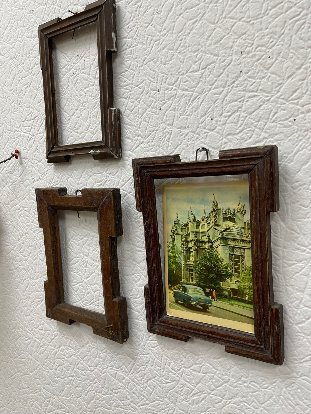 3 Antique Wooden Picture Frames Photo Frames for Antique Pictures ...