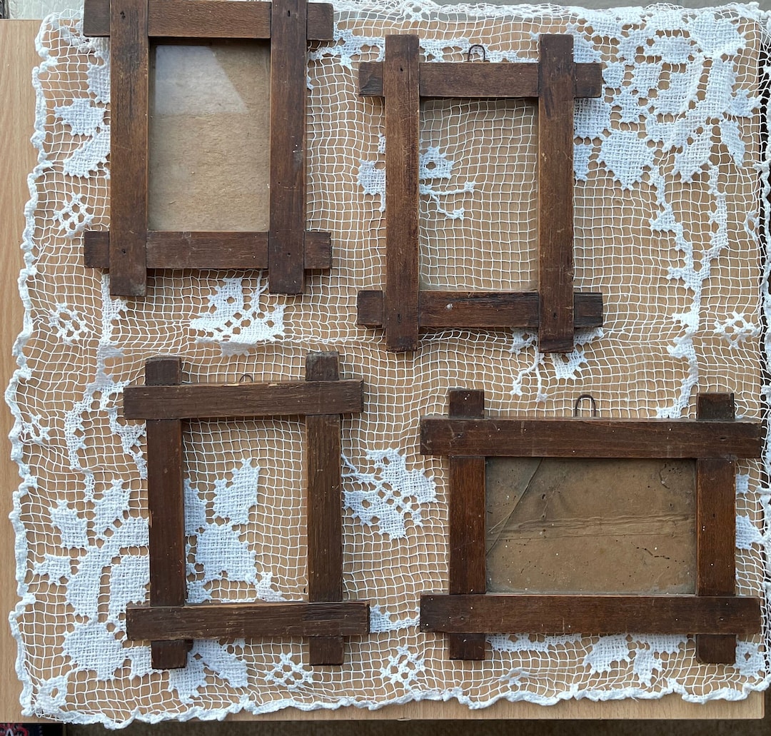 4 Antique Wooden Picture Frames Photo Frames for Antique Pictures ...
