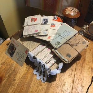 Bundles of 8 Vintage Soviet Letters in Envelopes, Handwritten ...