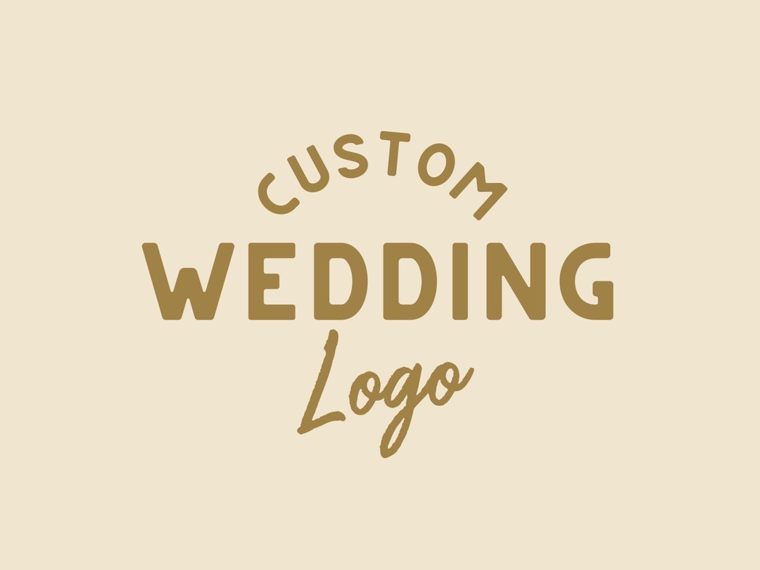 Custom Wedding Logo Unique Wedding Logos Bridal Logos Luxe Bridal Logos ...