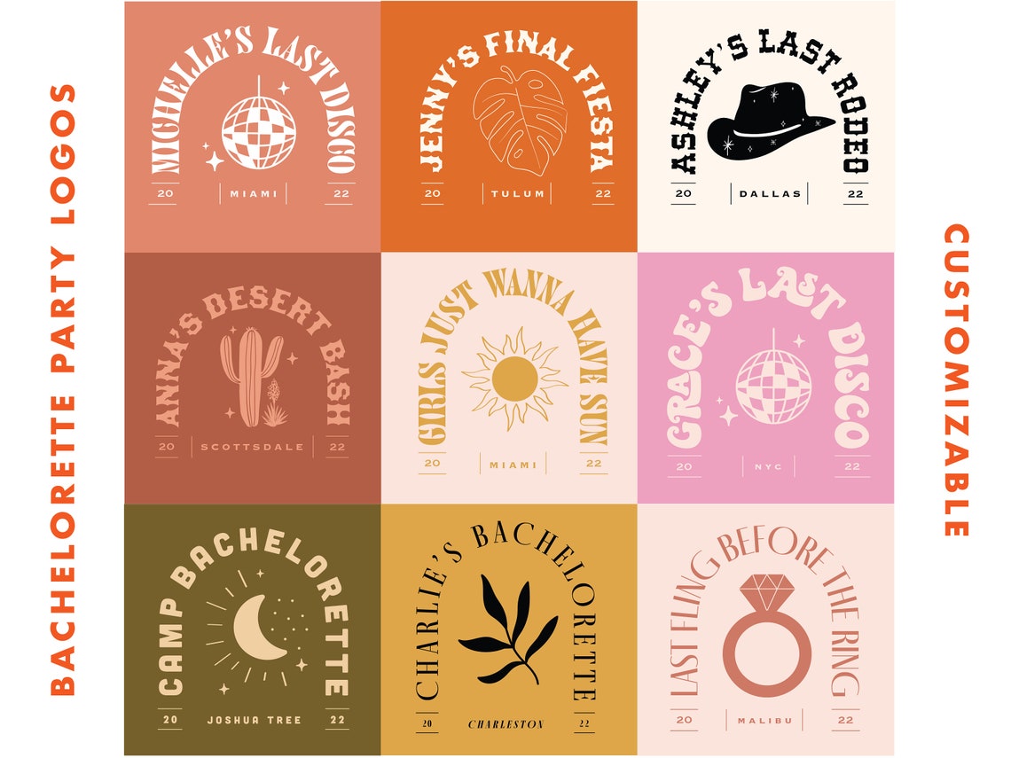 Custom Bachelorette Logo Bachelorette Party SVG Custom SVG - Etsy