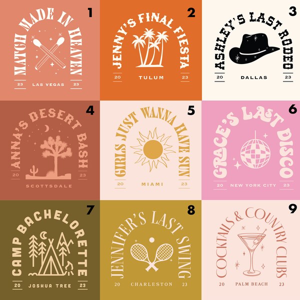 Bachelorette Party Logos - Etsy