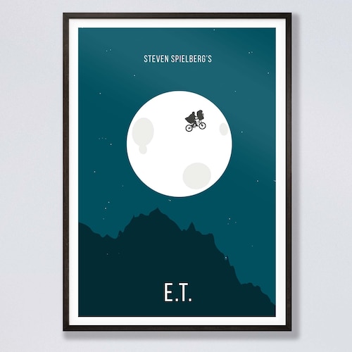 ET the Extra Terrestrial Poster Wall Art Prints Illustration | Etsy