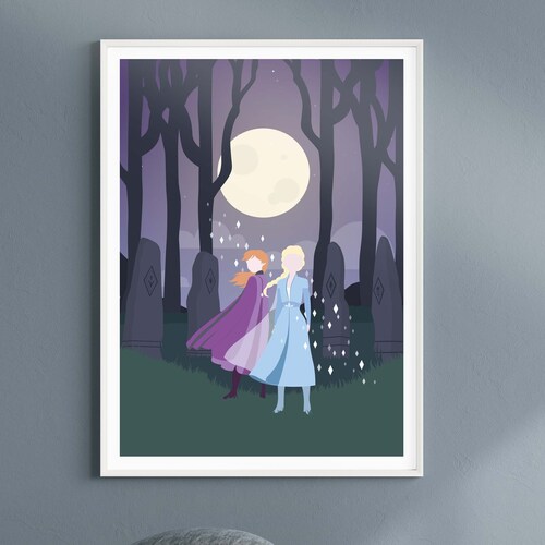 Frozen 2 Watercolor Art Print Printable Poster Frozen Anna - Etsy