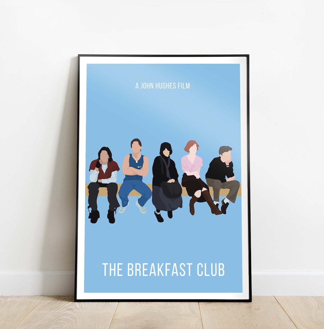 The Breakfast Club Movie Poster, Film Print, Breakfast Club Movie Art ...