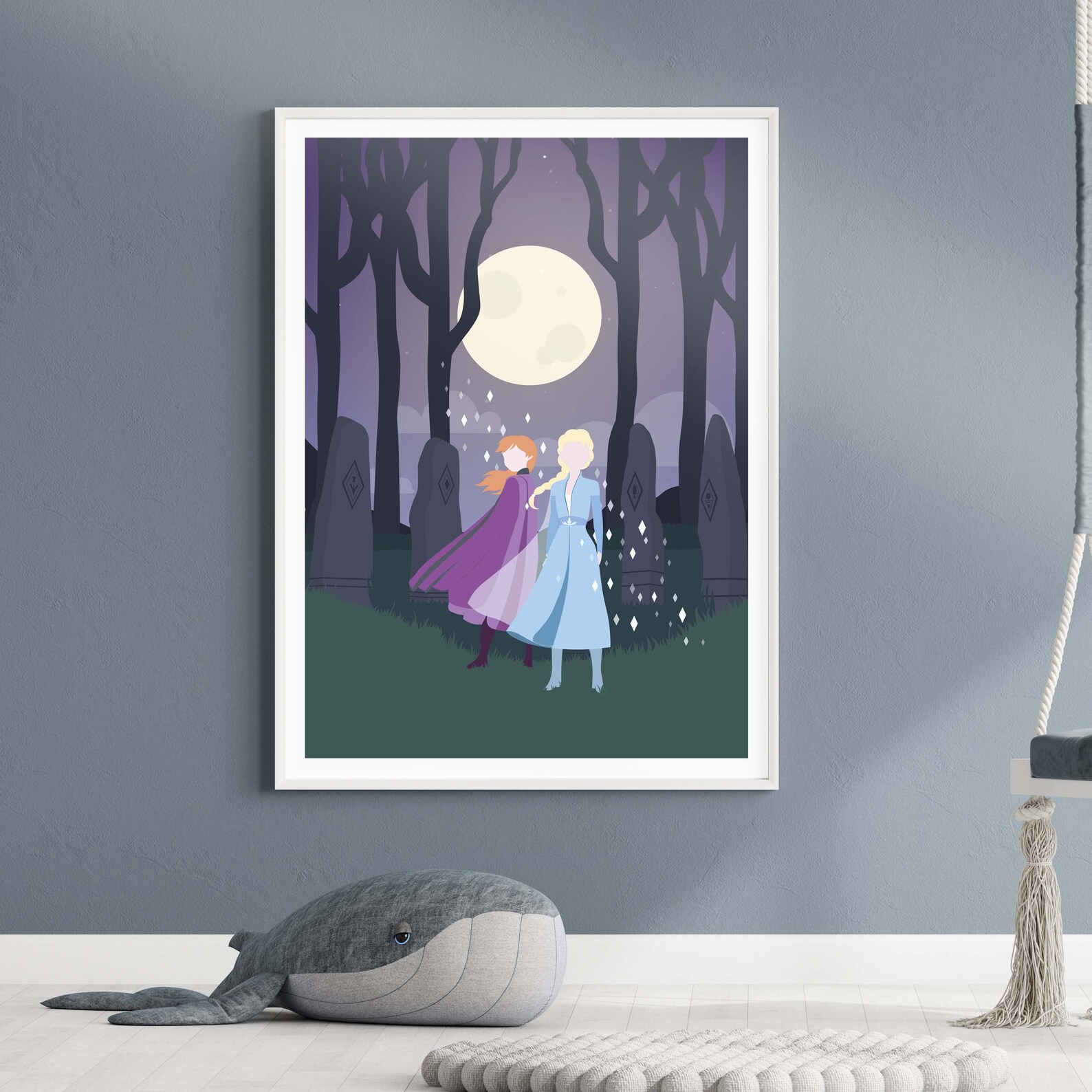Frozen 2 Wall Art Inspired Minimalist Movie Poster / Print / - Etsy