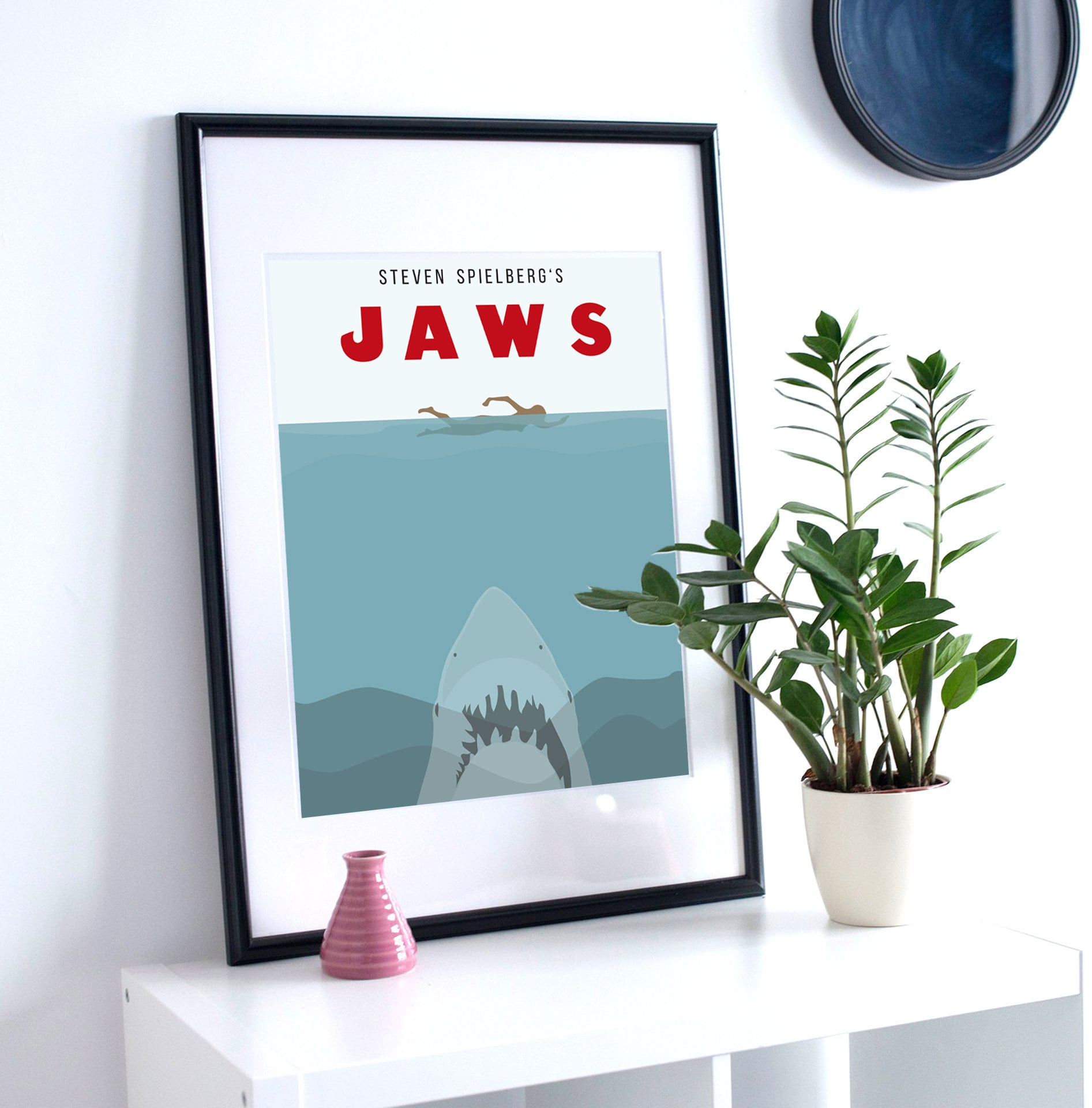 Jaws Classic Movie Poster, Jaws art Premium Matte Vertical Poster sold ...