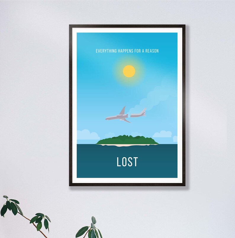 Lost TV Series Inspired Print Minimalist TV Poster / Print / - Etsy
