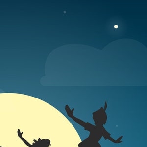 Peter Pan Wall Art - Inspired Minimalist Movie Poster / Print / Gift ...