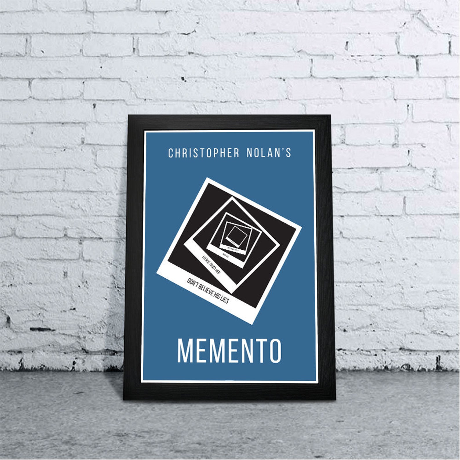 Memento Inspired Print Minimalist Movie Poster / Print / Gift - Etsy