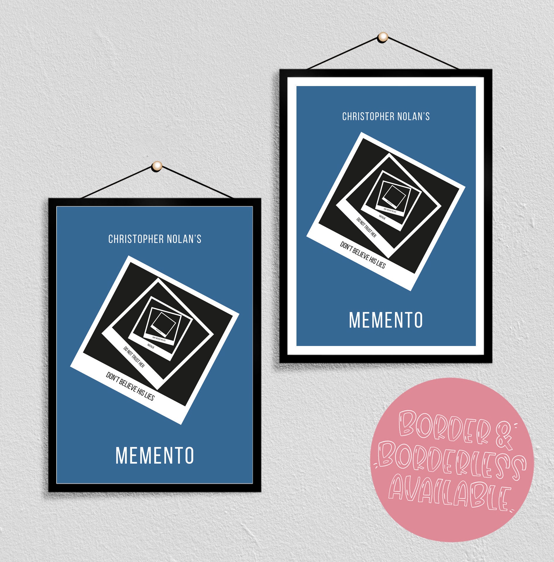 Memento Inspired Print Minimalist Movie Poster / Print / Gift | Etsy