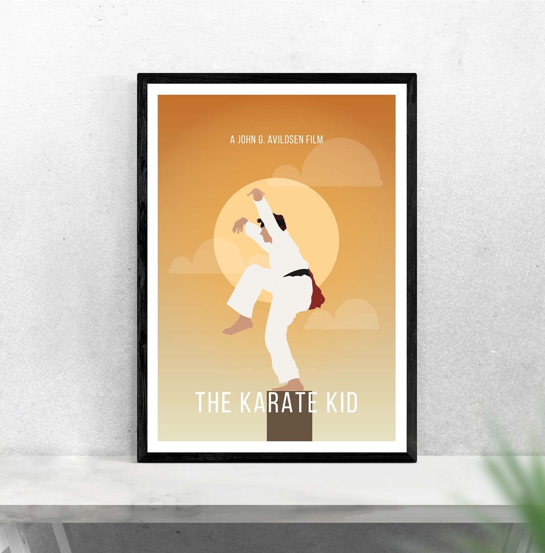 Karate Kid Movie Print, the Karate Kid Movie Poster, Minimalist Style ...