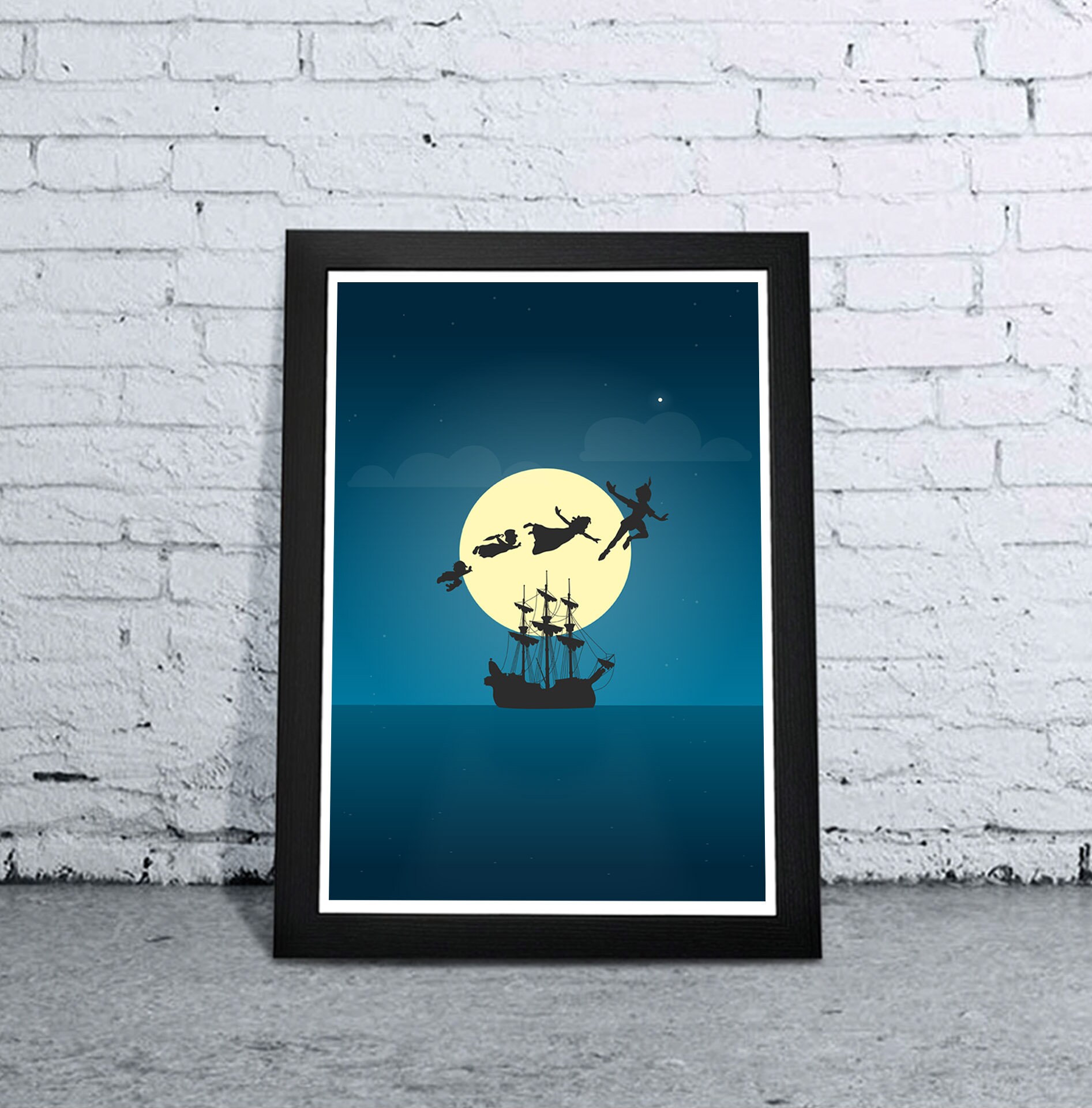 Peter Pan Wall Art Inspired Minimalist Movie Poster / Print | Etsy UK